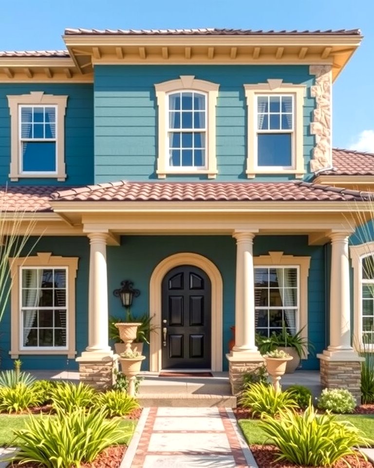25 Teal House Exterior Ideas for a Bold and Beautiful Look