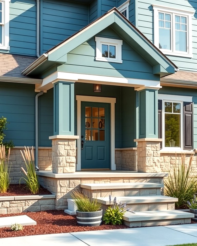 25 Teal House Exterior Ideas for a Bold and Beautiful Look