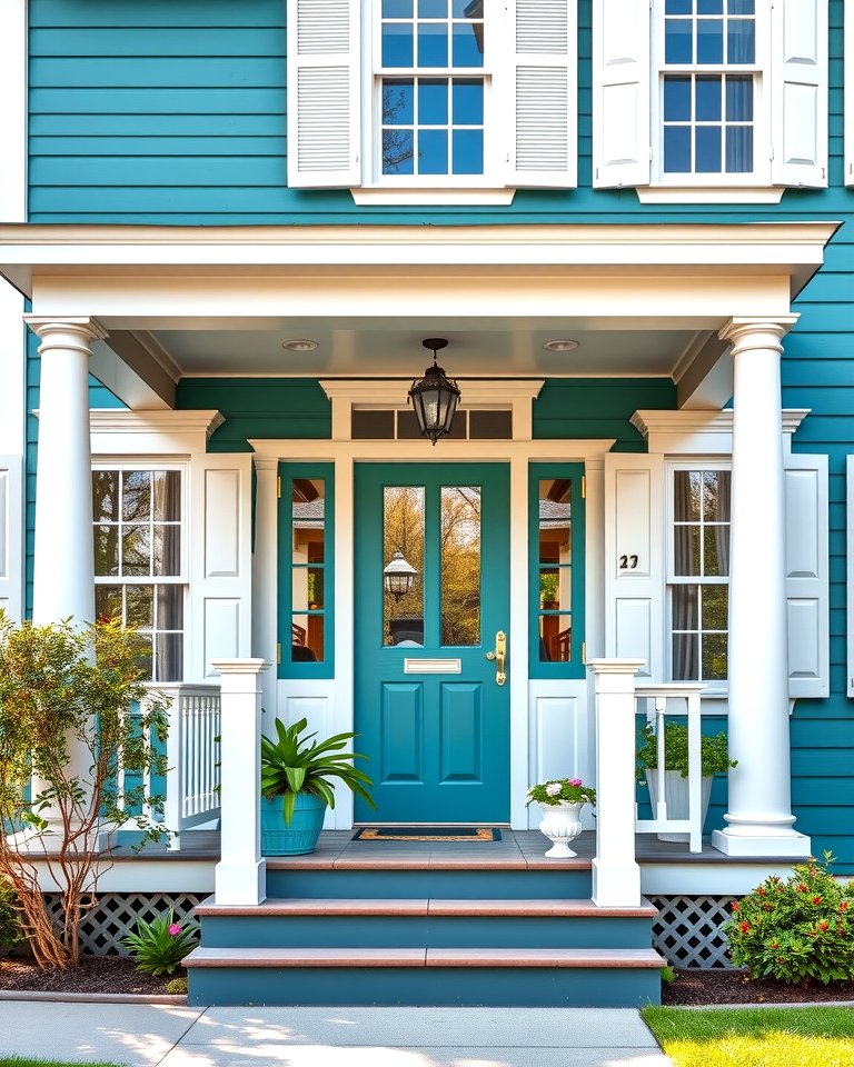 25 Teal House Exterior Ideas for a Bold and Beautiful Look