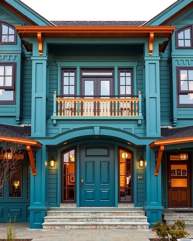 25 Teal House Exterior Ideas for a Bold and Beautiful Look