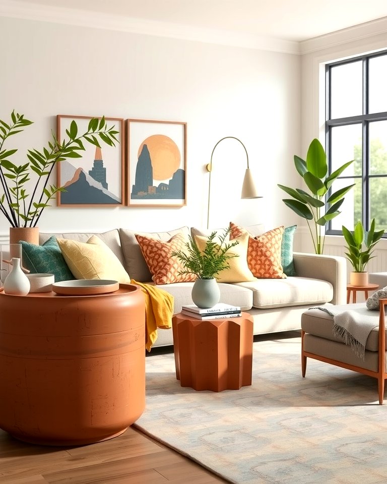 25 Terracotta Living Room Ideas for a Warm Vibe