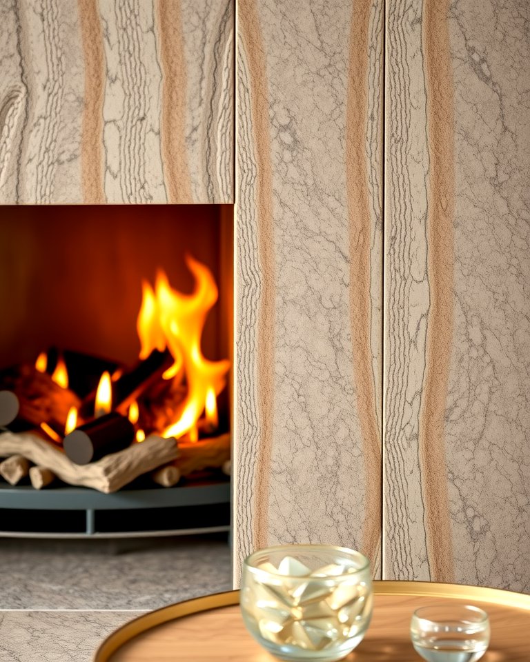 25 Quartz Fireplace Surround Ideas for a Sleek Look