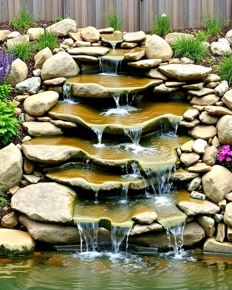 25 Pondless Waterfall Design Ideas for a Serene Backyard