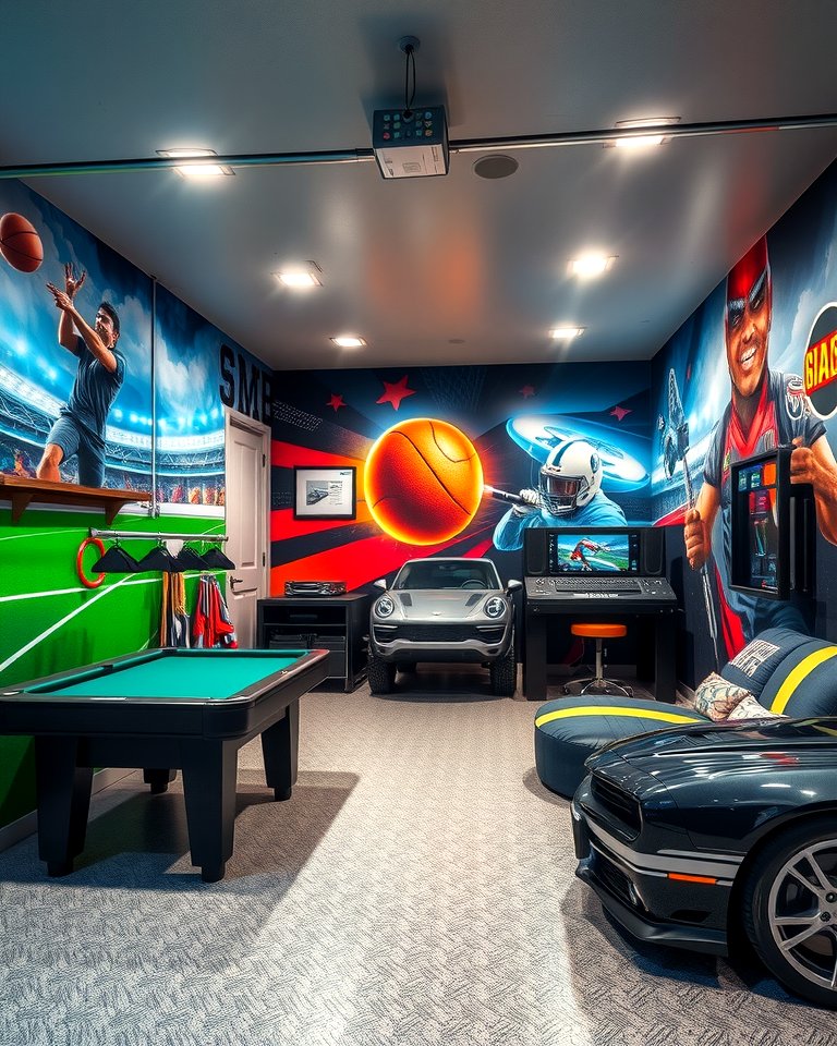 30 Garage Game Room Ideas for Ultimate Entertainment Zones