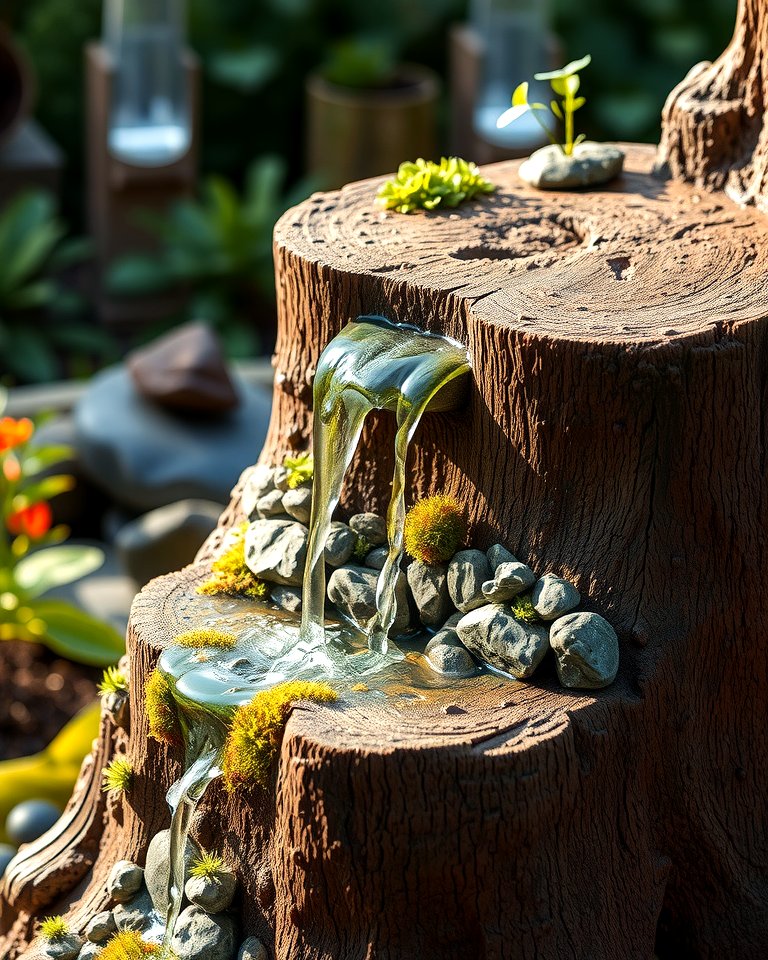 25 Tree Stump Fairy Garden Ideas for Enchanting Spaces