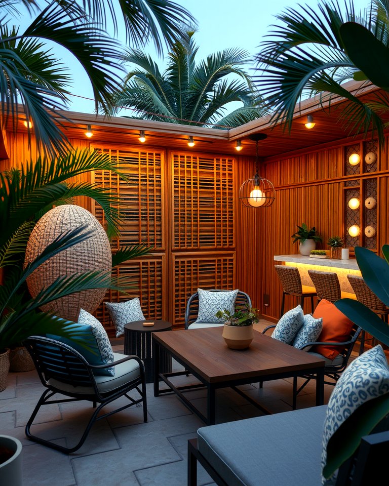 25 Tropical Patio Ideas for a Relaxing Outdoor Oasis