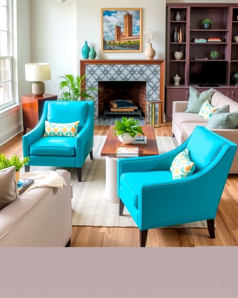 25 Turquoise Living Room Ideas for a Fresh Look