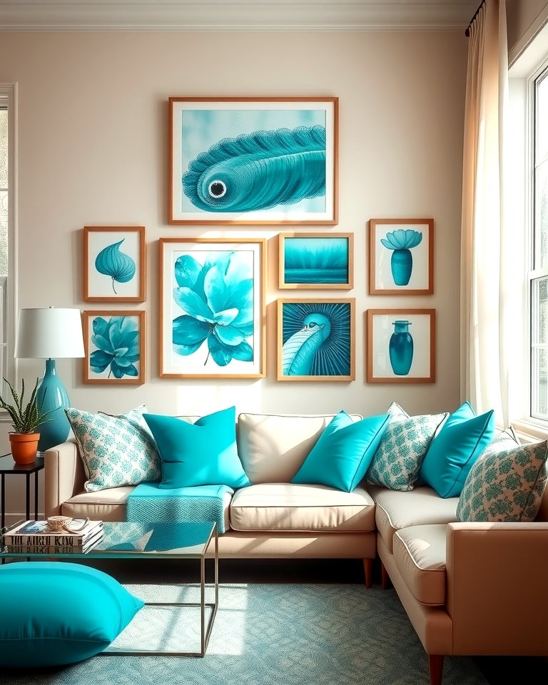 25 Turquoise Living Room Ideas for a Fresh Look