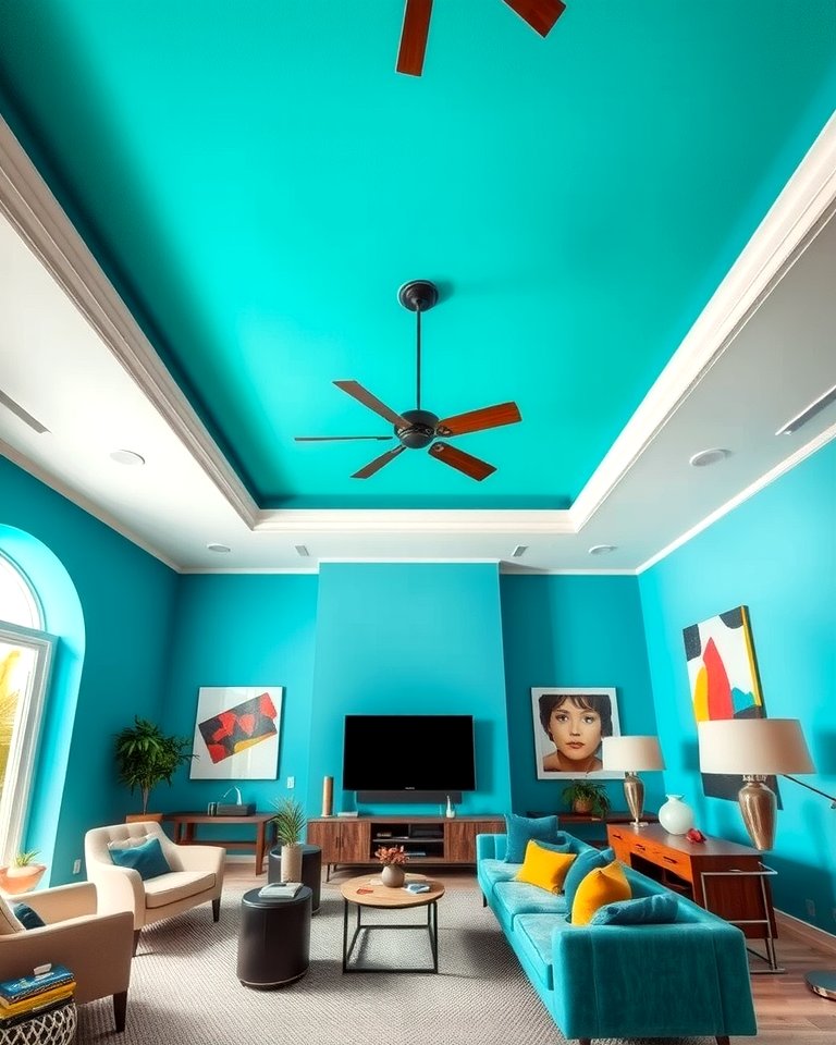 25 Turquoise Living Room Ideas for a Fresh Look