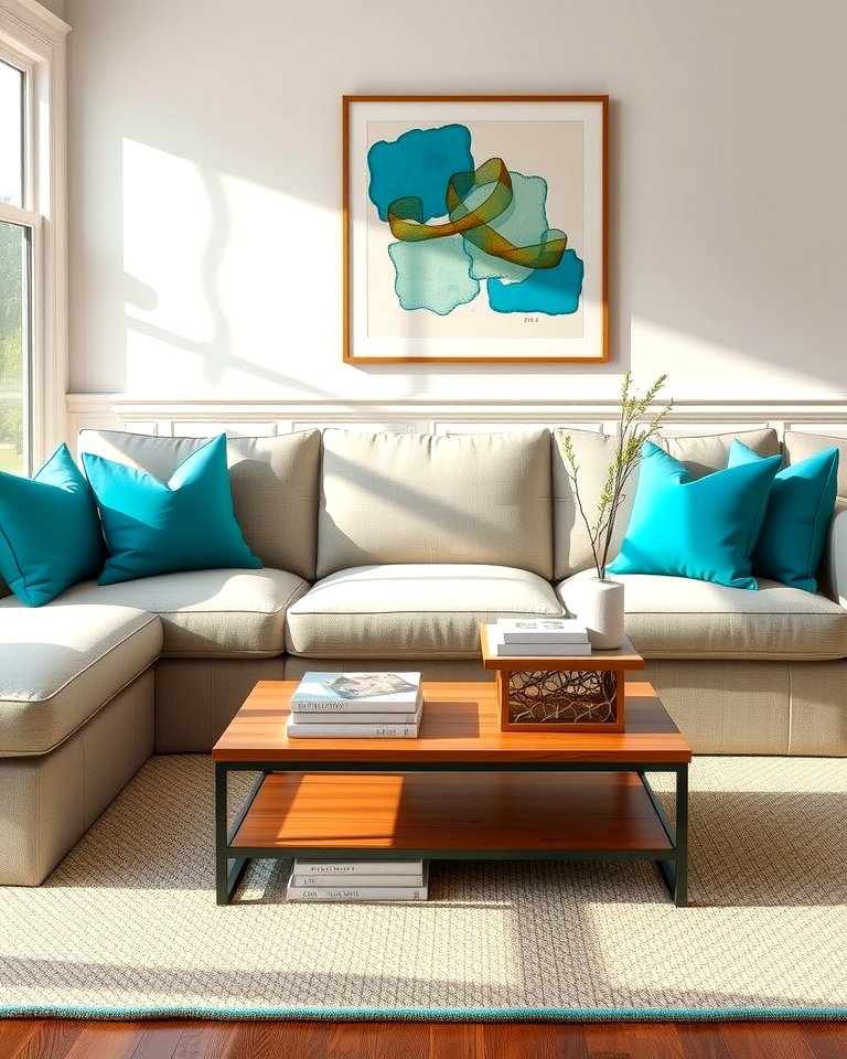 25 Turquoise Living Room Ideas for a Fresh Look