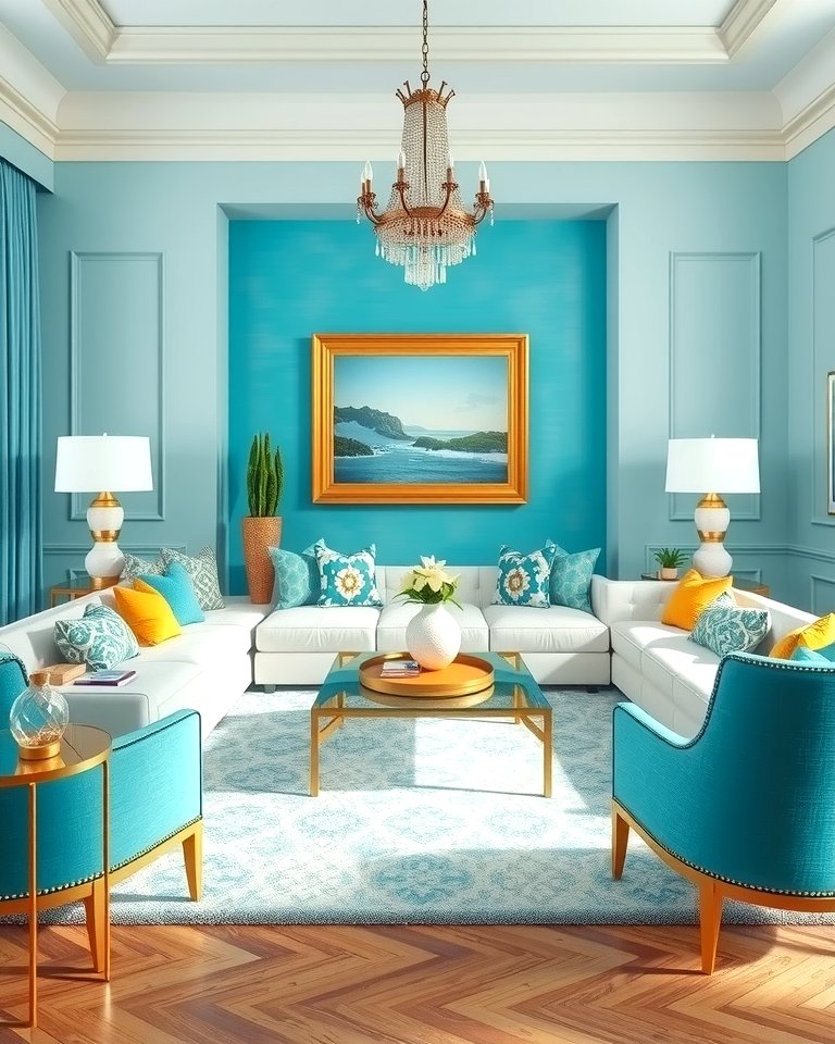 25 Turquoise Living Room Ideas for a Fresh Look