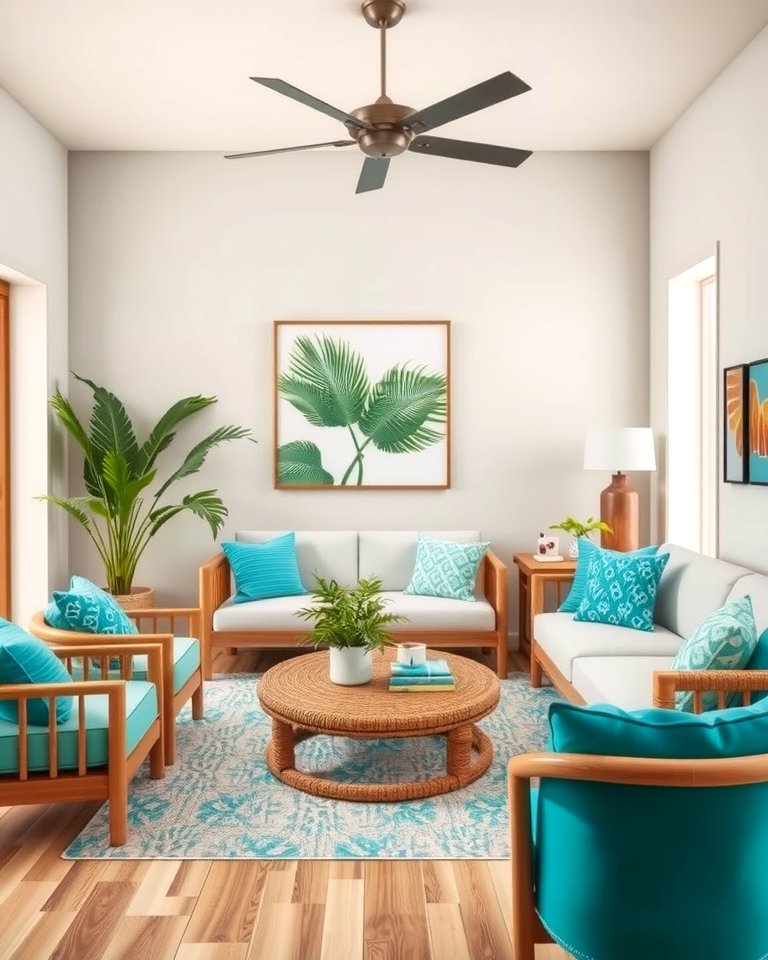 25 Turquoise Living Room Ideas for a Fresh Look