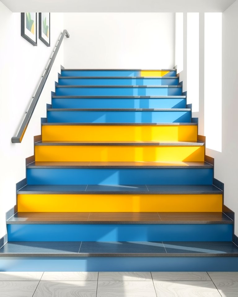 25 Painted Stair Ideas to Transform Your Home