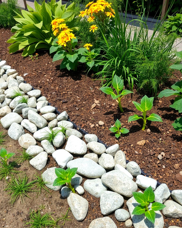 25 River Rock Edging Ideas for Your Garden