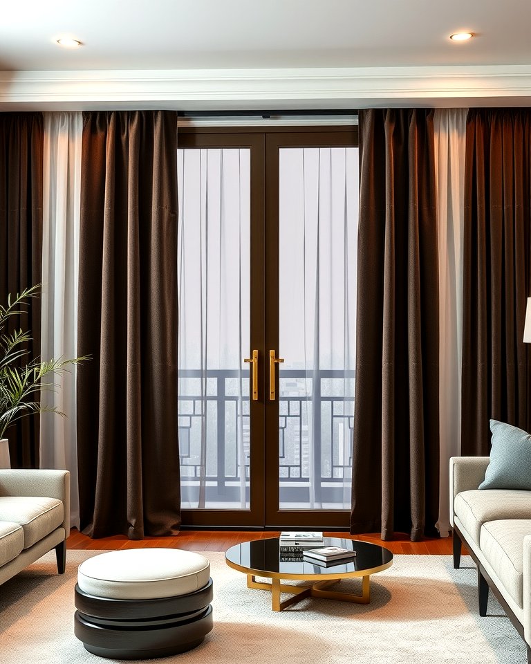 25 Sliding Door Curtain Ideas for Privacy and Style