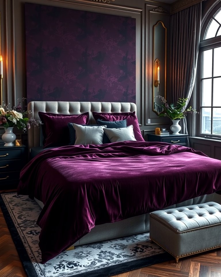 30 Dark Purple Bedroom Ideas for Dramatic Luxury Spaces