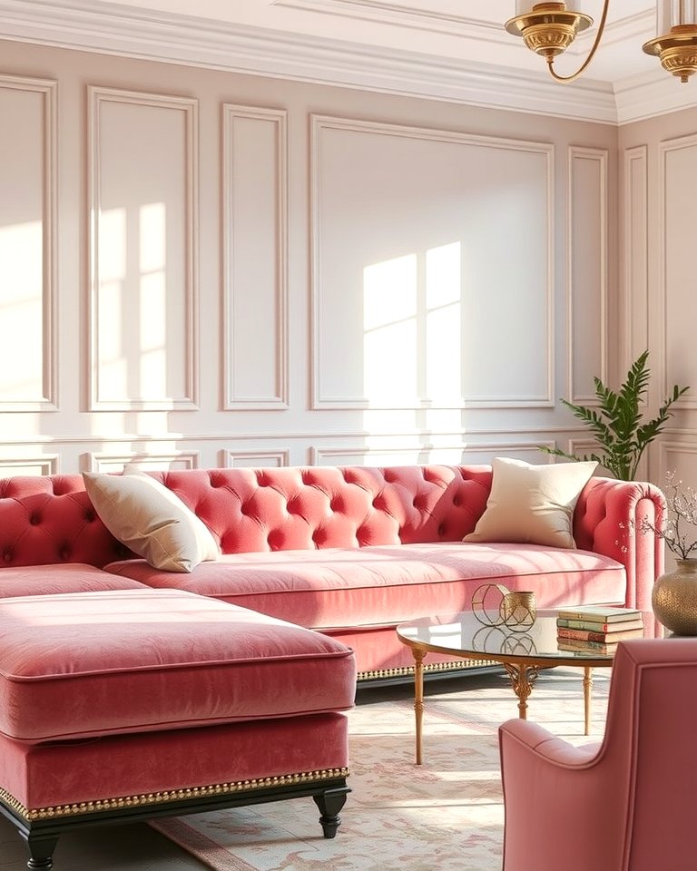 30 Pink Living Room Ideas for Soft and Inviting Spaces