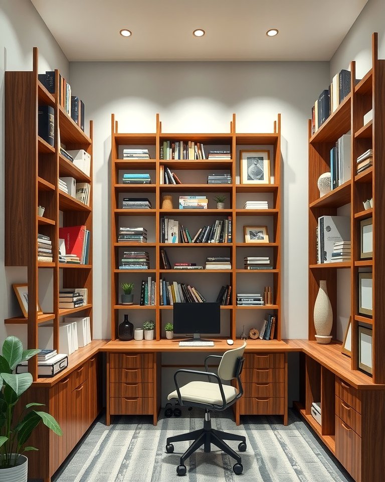 25 Office Shelving Ideas to Maximize Storage and Style