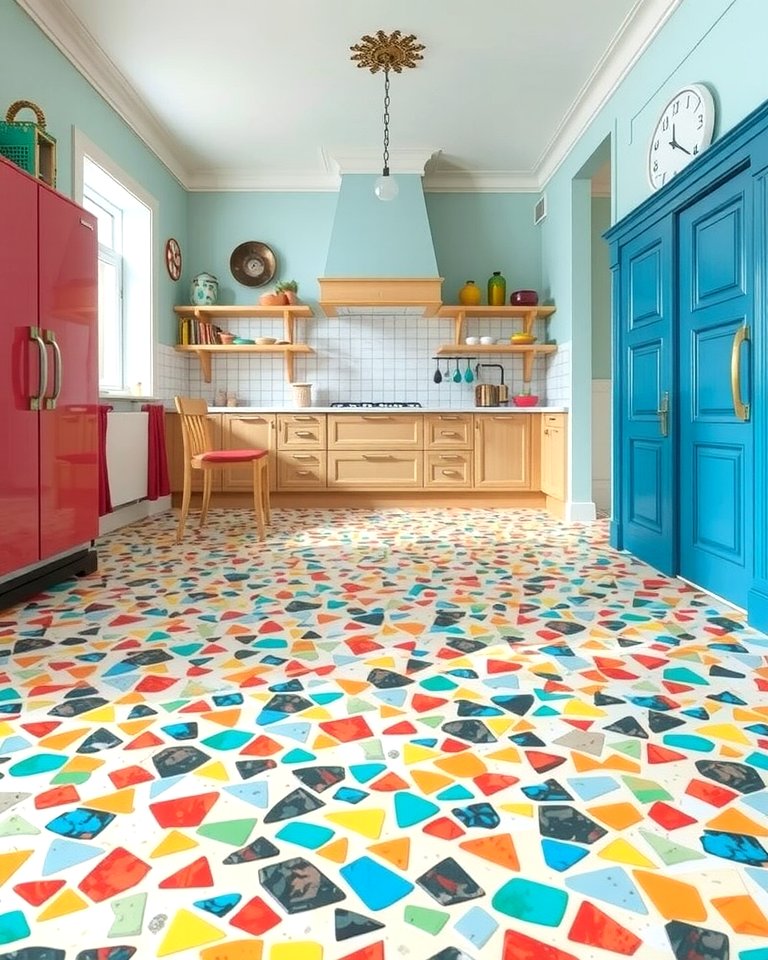 25 Terrazzo Kitchen Floor Ideas for a Unique Look