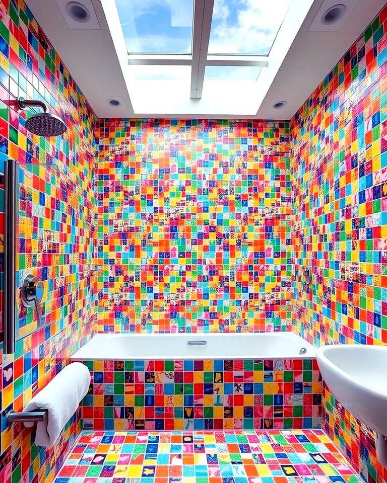 30 Bold Colorful Bathroom Designs to Energize Your Morning Routine