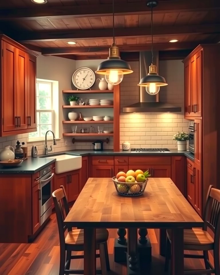 25 Natural Cherry Kitchen Cabinets for a Warm and Inviting Look