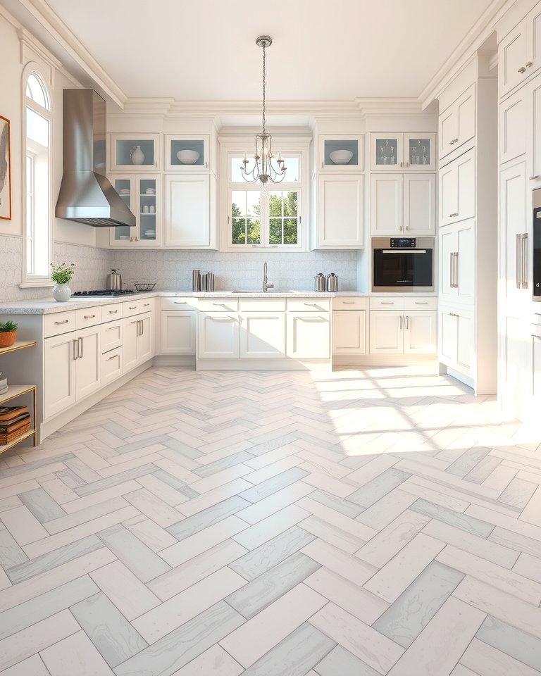 25 White Kitchen Floor Ideas for a Bright Space