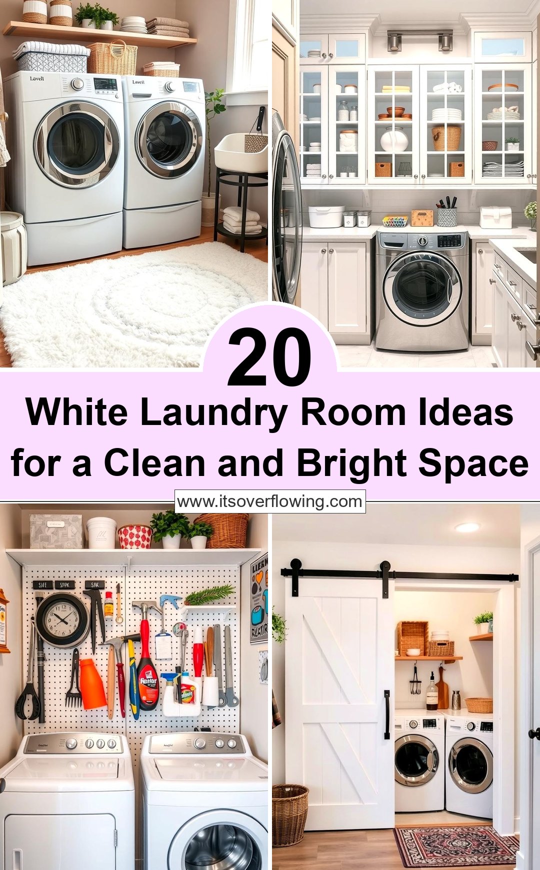 20 White Laundry Room Ideas for a Clean and Bright Space