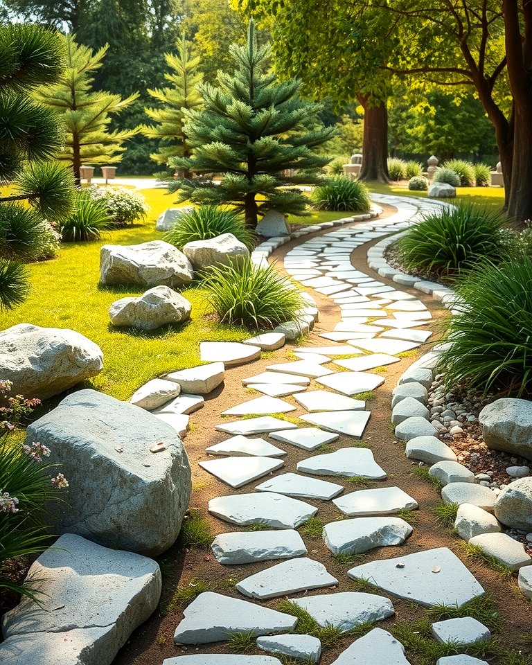 25 White Rock Landscaping Ideas for a Clean Look