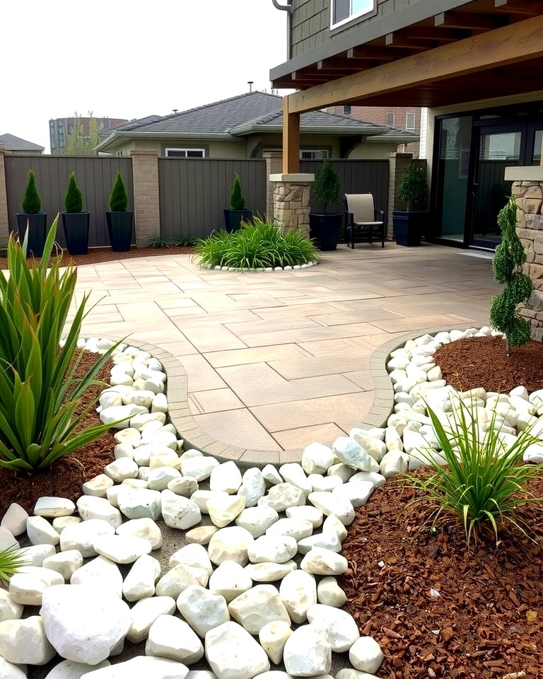 25 White Rock Landscaping Ideas for a Clean Look