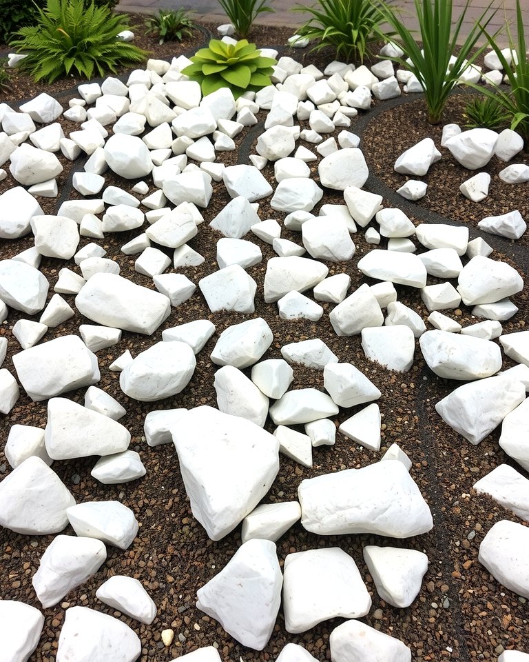 25 White Rock Landscaping Ideas for a Clean Look