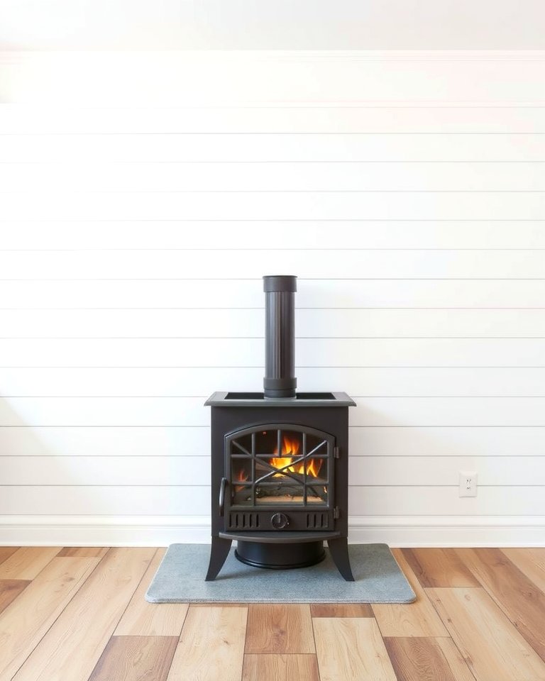 30 Cozy Wood Stove Surround Design Inspirations
