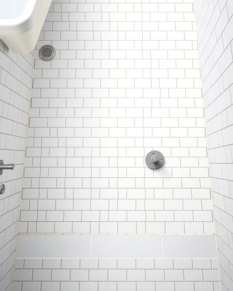 30 Elegant White Tile Bathroom Design Concepts