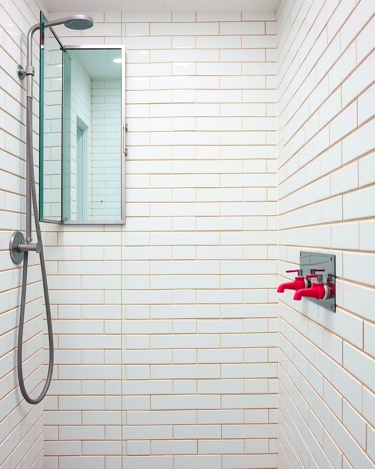 30 Elegant White Tile Bathroom Design Concepts