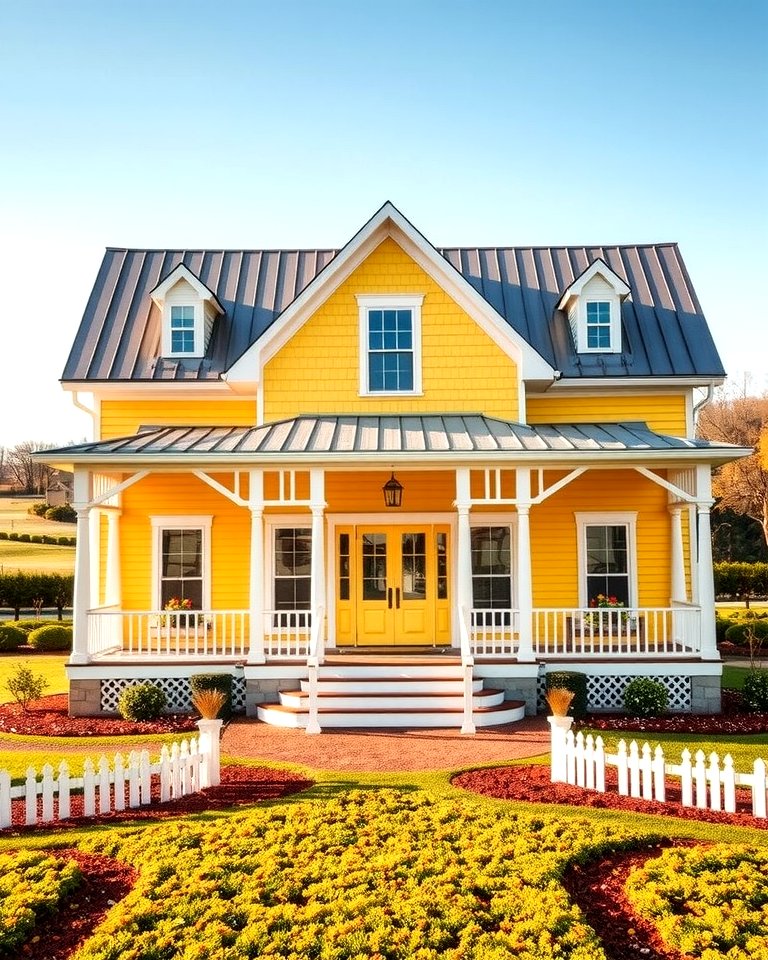 25 Yellow Exterior Home Ideas for a Bright Look