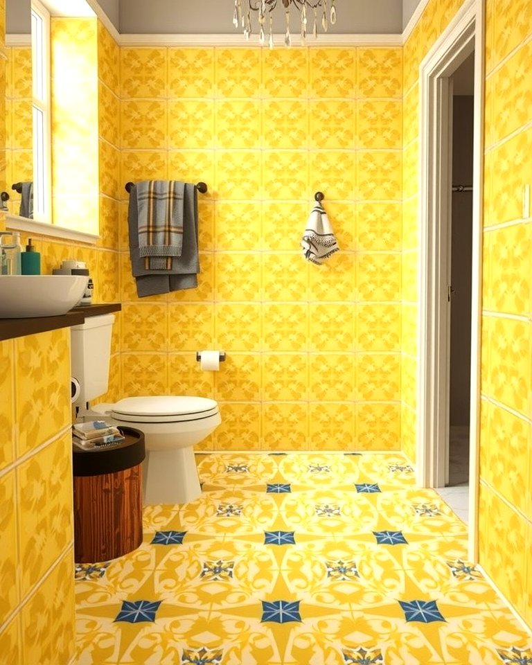 30 Cheerful Yellow Bathroom Decor Ideas for 2024