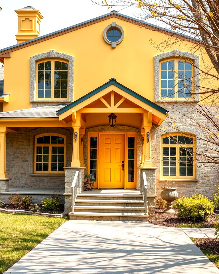 25 Yellow Exterior Home Ideas for a Bright Look