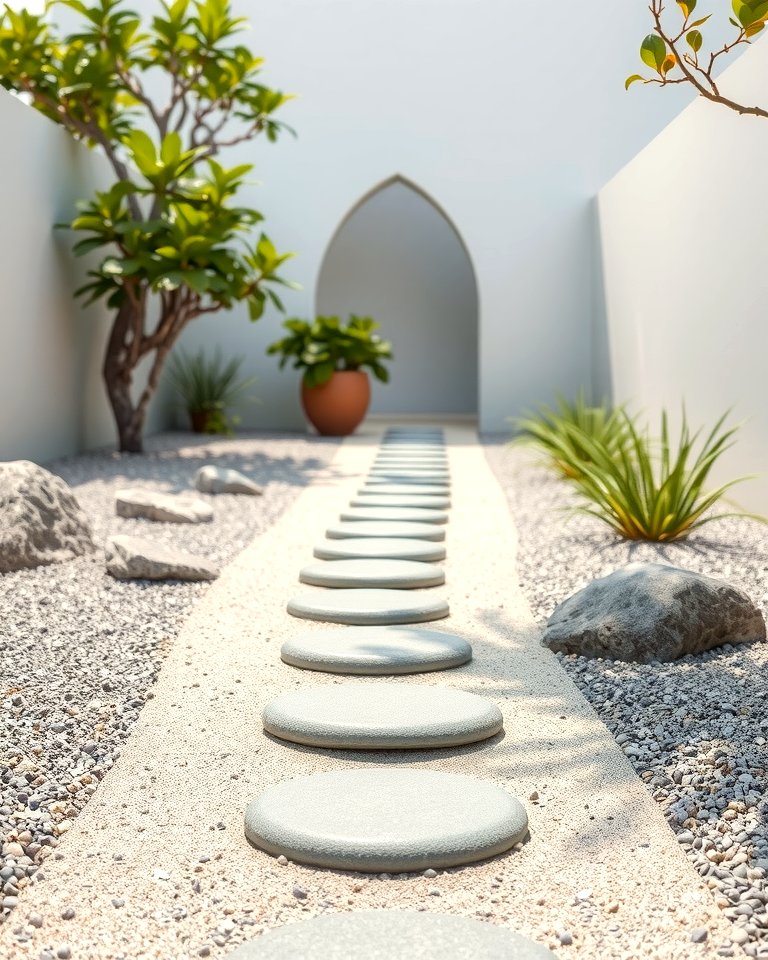 30 Creative Stepping Stone Walkway Garden Ideas