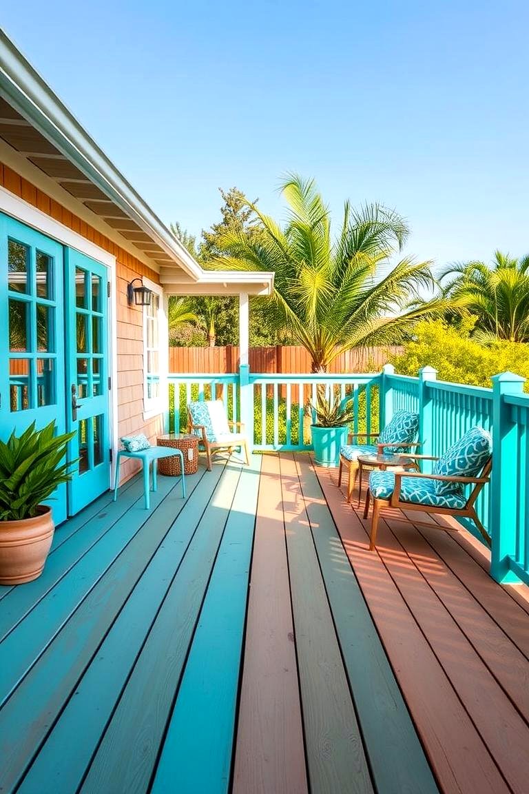 30 Two-Tone Deck Color Schemes for Dynamic Outdoor Spaces