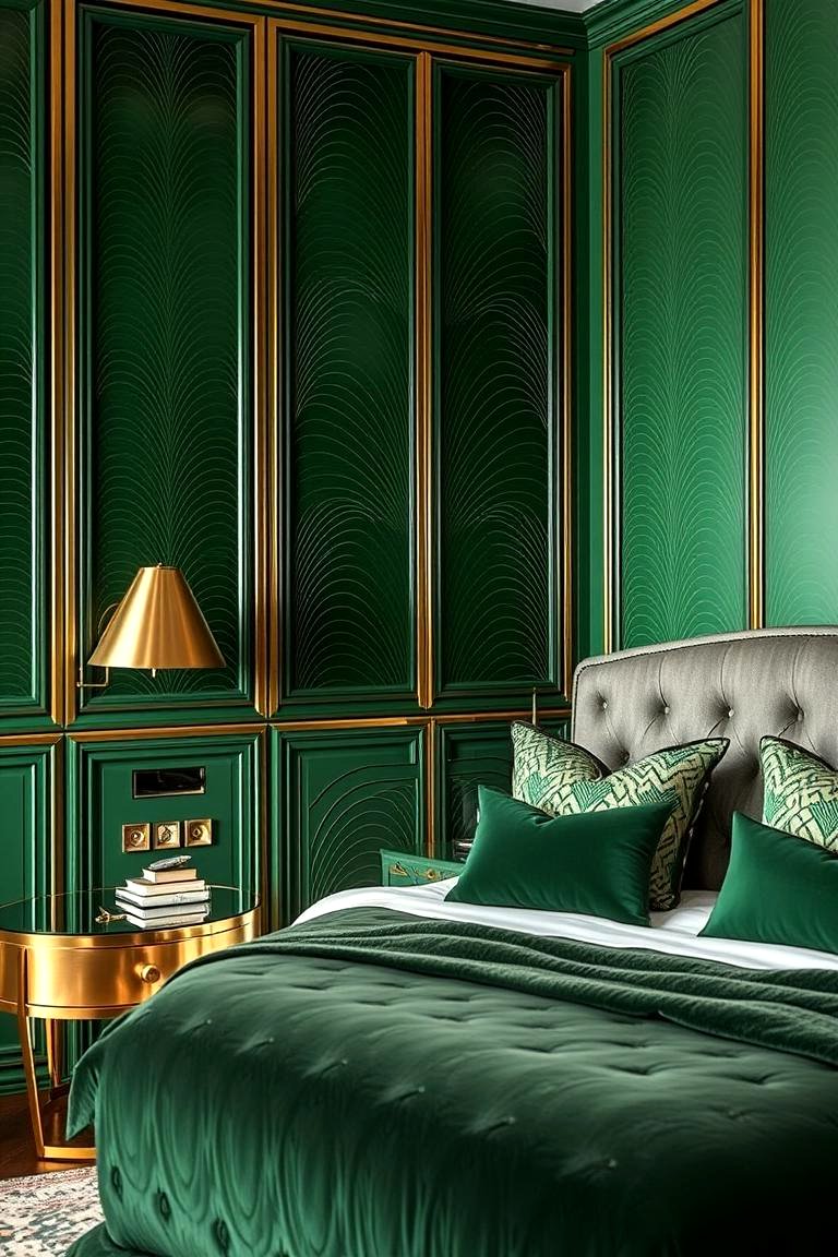 30 Green Panelling Ideas for a Serene Bedroom