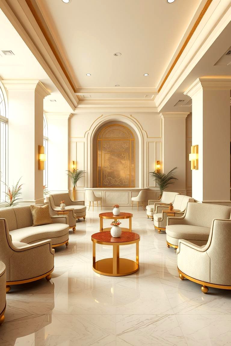 30 Elegant Cream & Gold Living Room Themes for Luxe Interiors