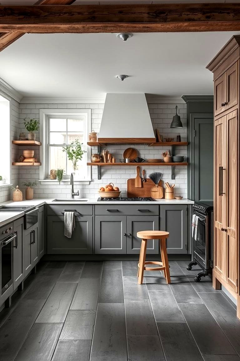 30 Kitchens with Grey Floors: Sleek & Modern Flooring Ideas