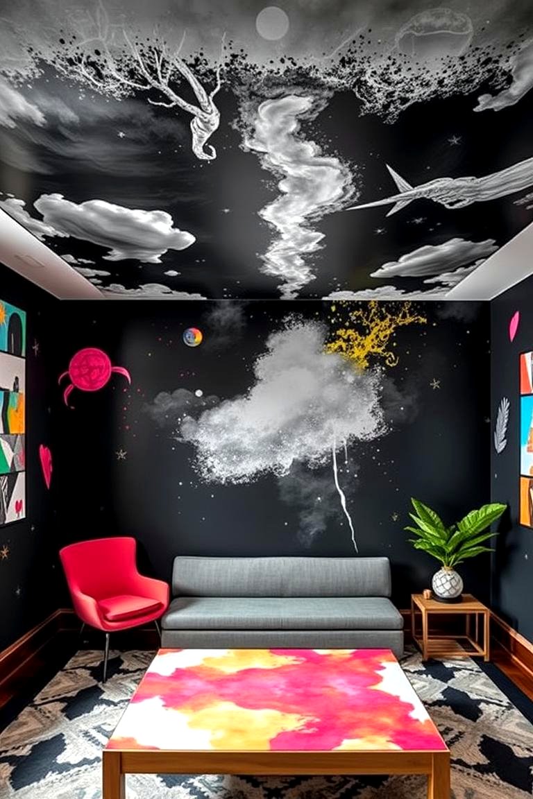 30 Modern Black Ceiling Design Ideas for Dramatic Interiors