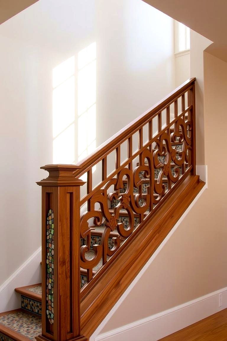 30 Wood Stair Railing Ideas for Warm Architectural Detail