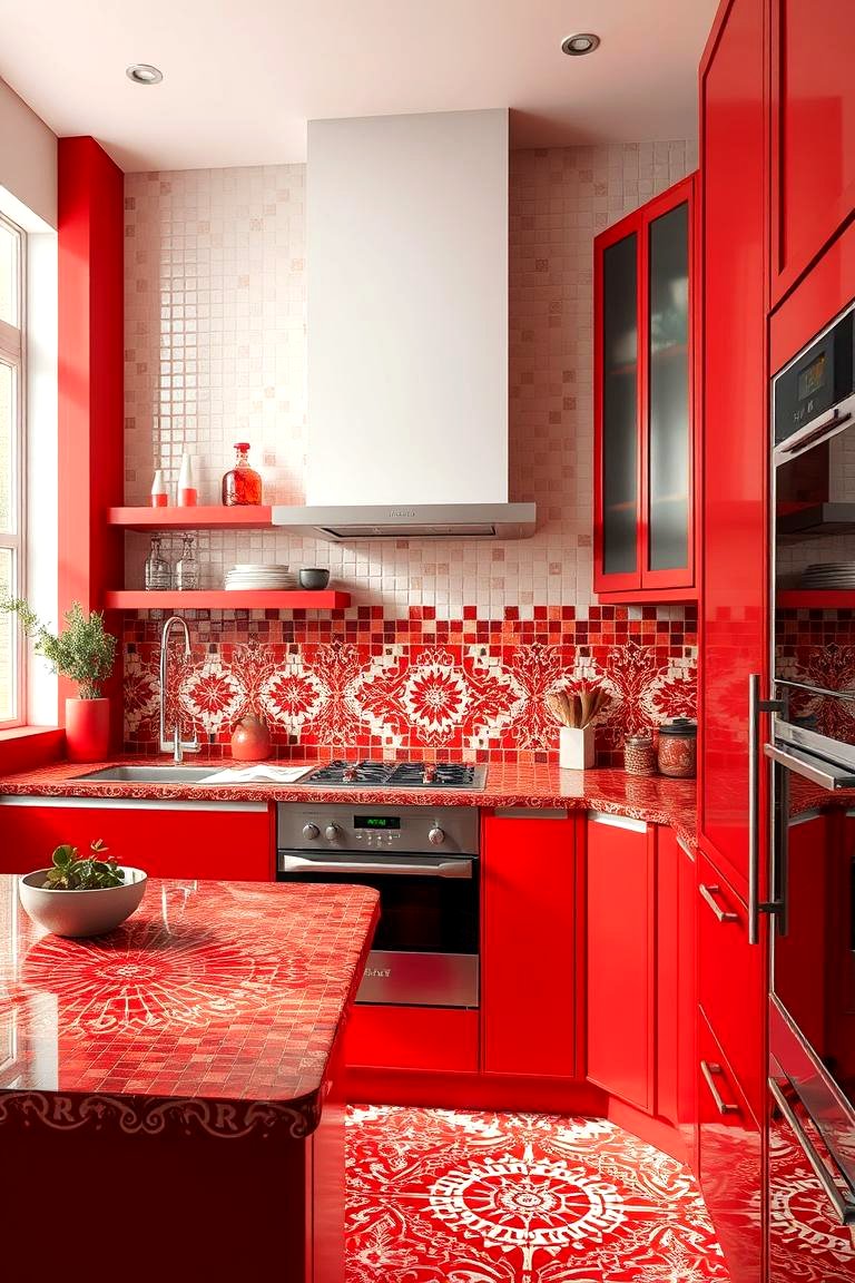 30 Bold Red Kitchen Ideas for a Vibrant Cooking Space
