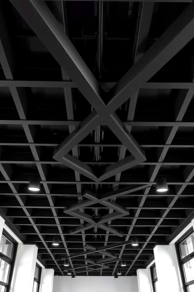 30 Modern Black Ceiling Design Ideas for Dramatic Interiors