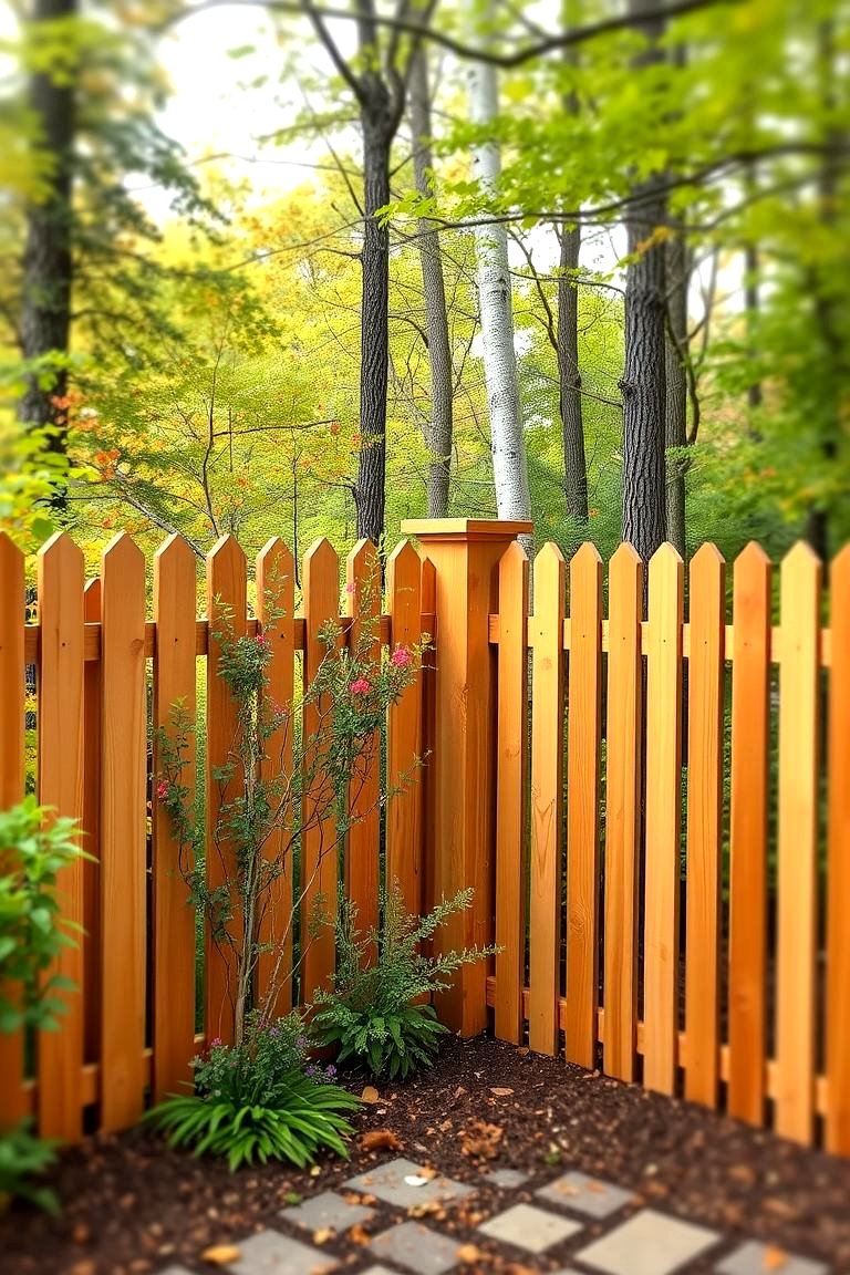 30 Durable Cedar Fence Ideas to Enhance Privacy and Style