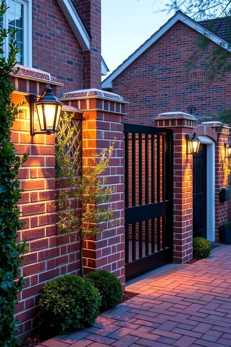 30 Classic Brick Fence Ideas for Timeless Outdoor Security & Charm