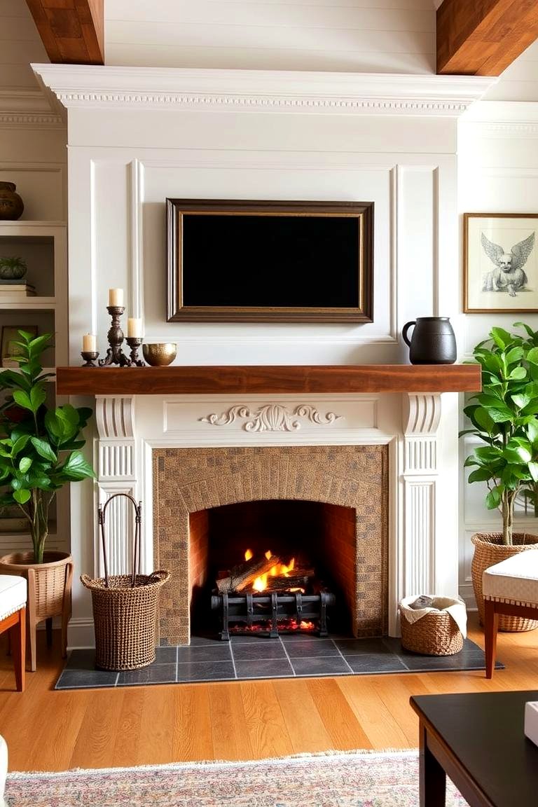 30 French Country Fireplace Ideas: Rustic Charm