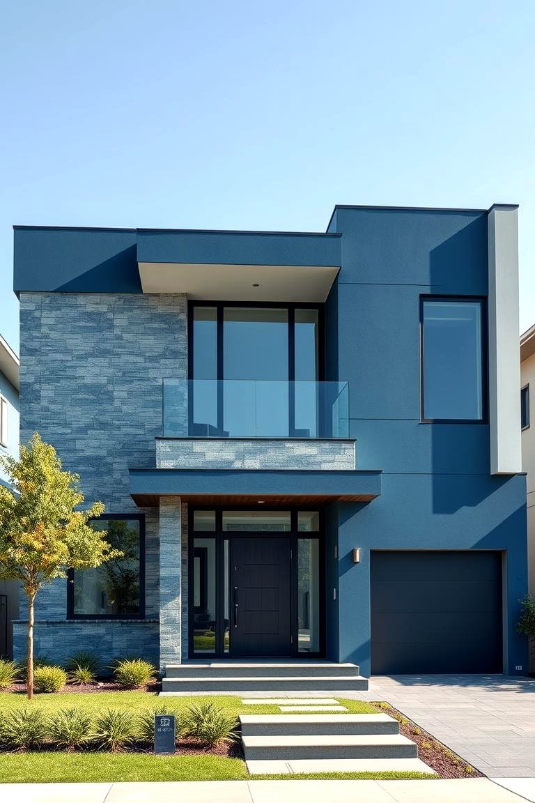 30 Serene Blue Exterior House Colors to Boost Curb Appeal