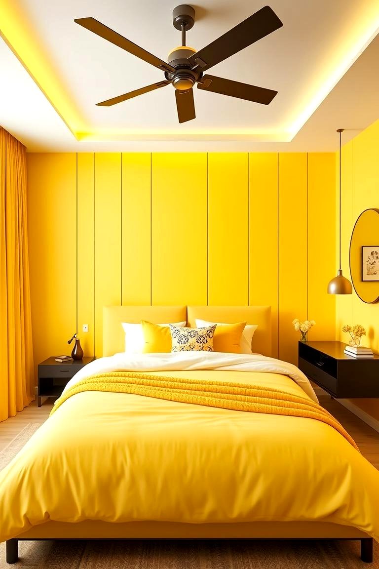 30 Yellow Bedroom Ideas to Brighten Your Sleep Space